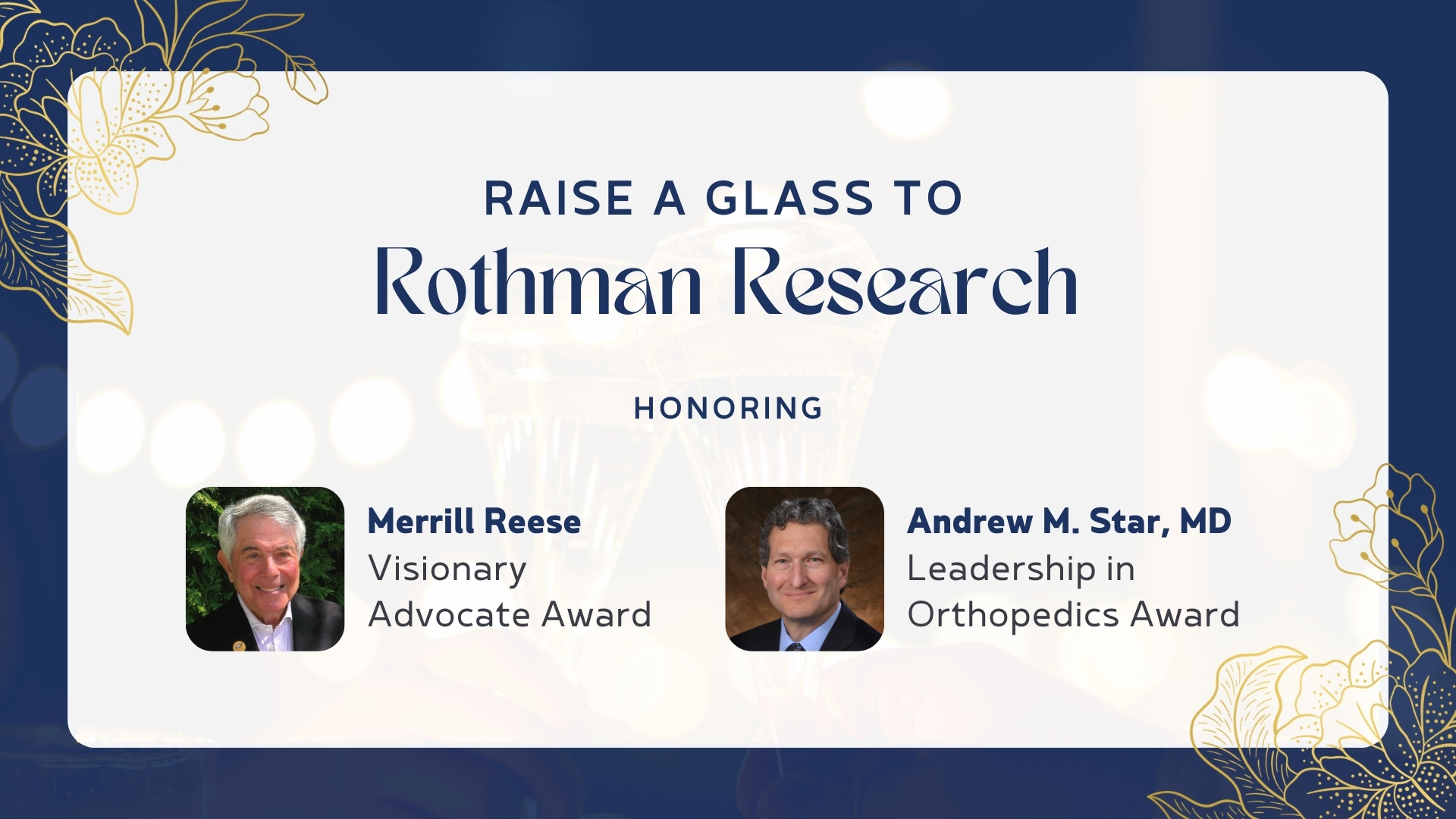 Raise a Glass to Rothman Research - Rothman Orthopaedics
